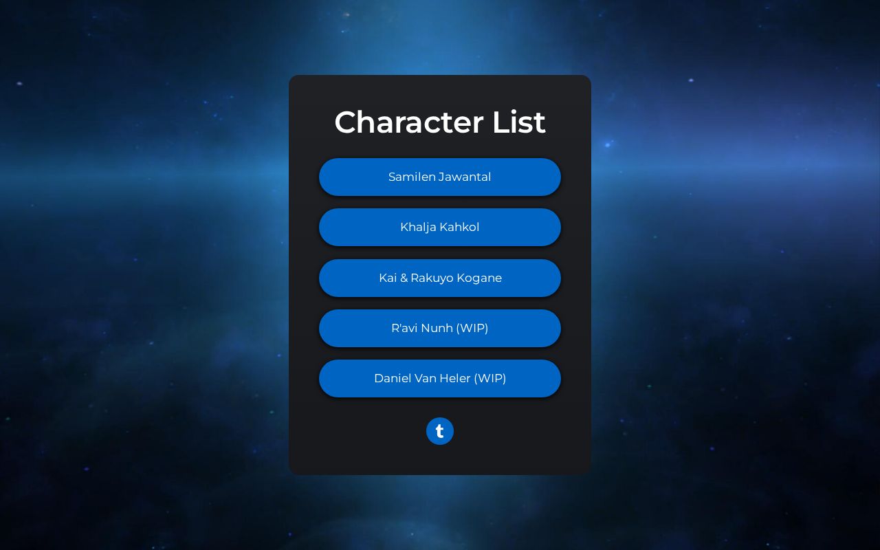 Character List